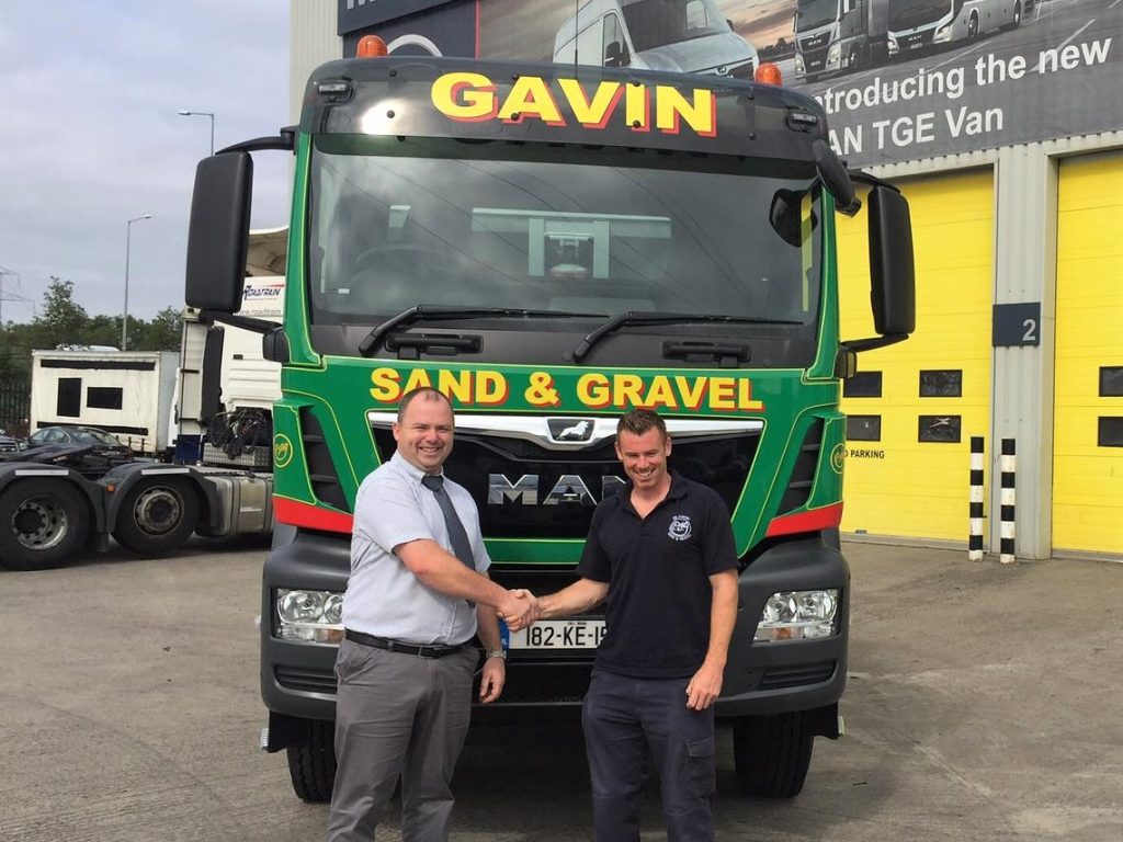 New MAN TGS Tipper for PJ Gavin Sand and Gravel - Machinery Movers