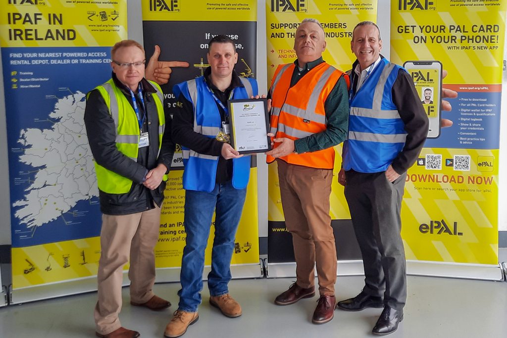 First member achieves IPAF Rental+ certification in Ireland - Machinery ...